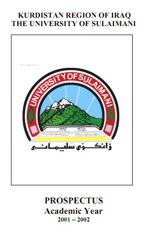 Kurdipedia - The University of Sulaimani، PROSPECTUS Academic Year 2001 ...