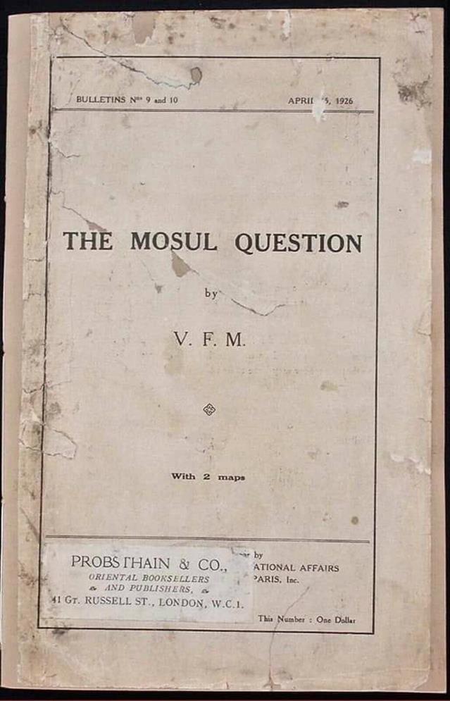 کوردیپێدیا - THE MOSUL QUESTION